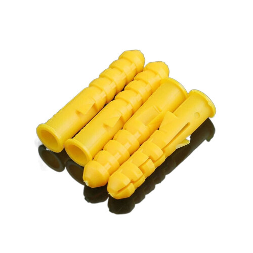 50pcs Plastic Expansion Pipe Wall Plugs M8x40 Nylon Column Expansion ...