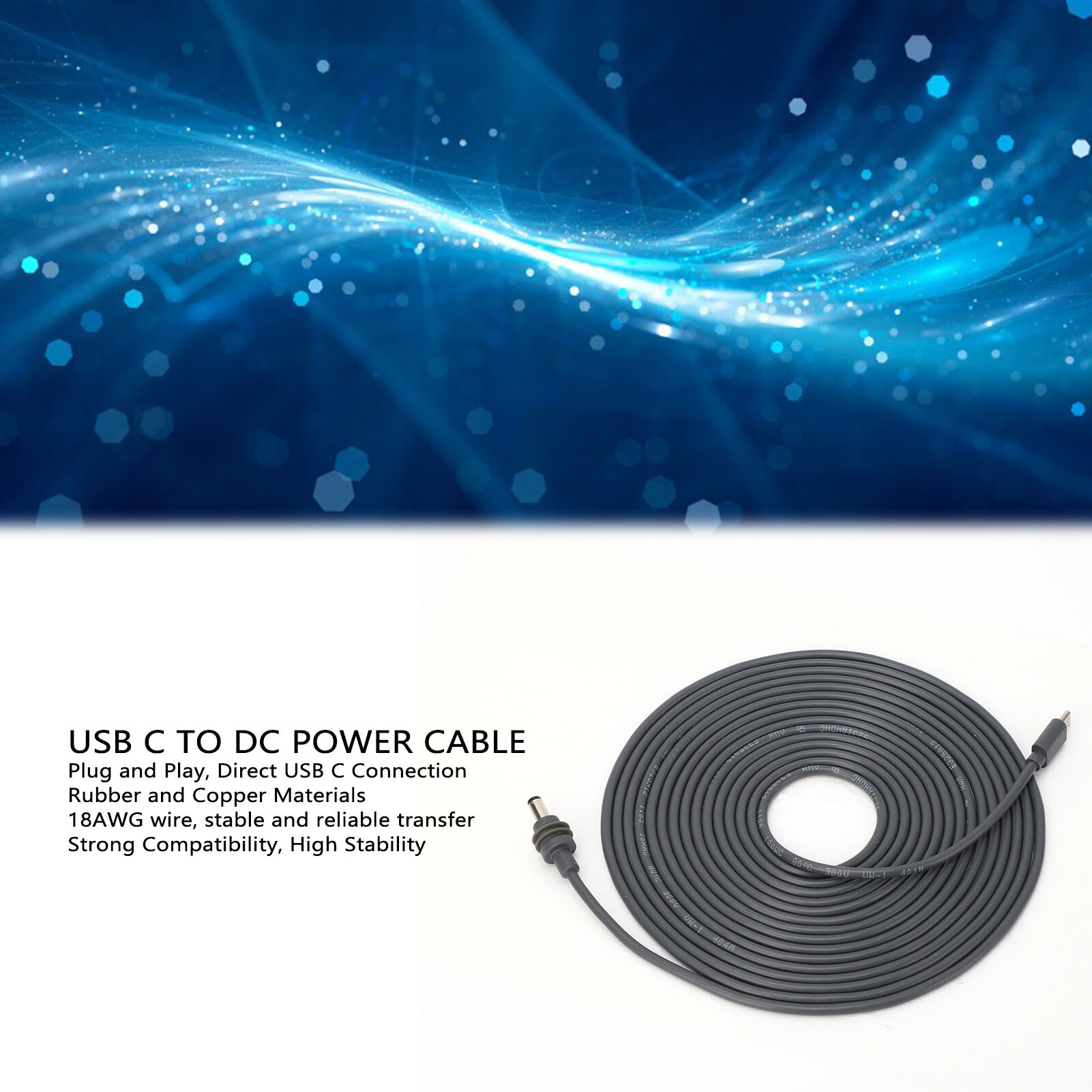 Câble d'alimentation USB-C vers DC pour antenne parabolique miniature 2 ...