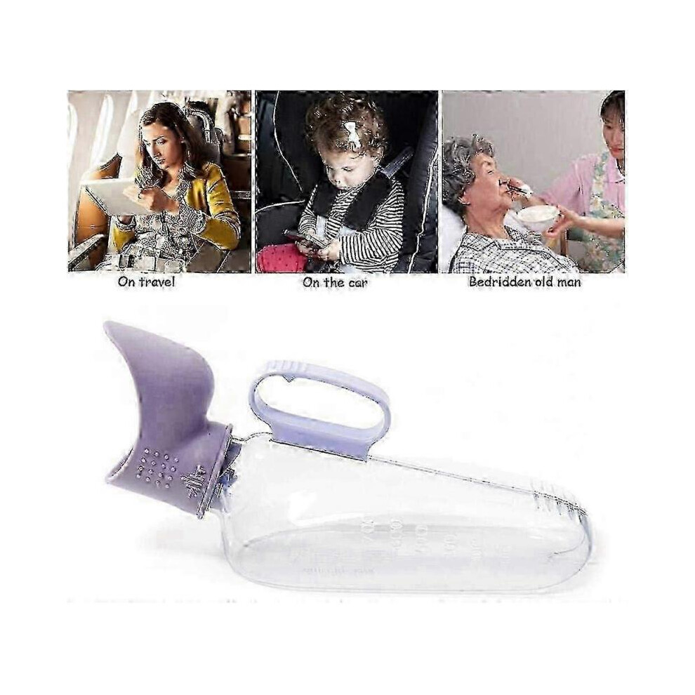 Female Urinal, 700ML Leak-Proof Urine Container Female Urinal Portable ...