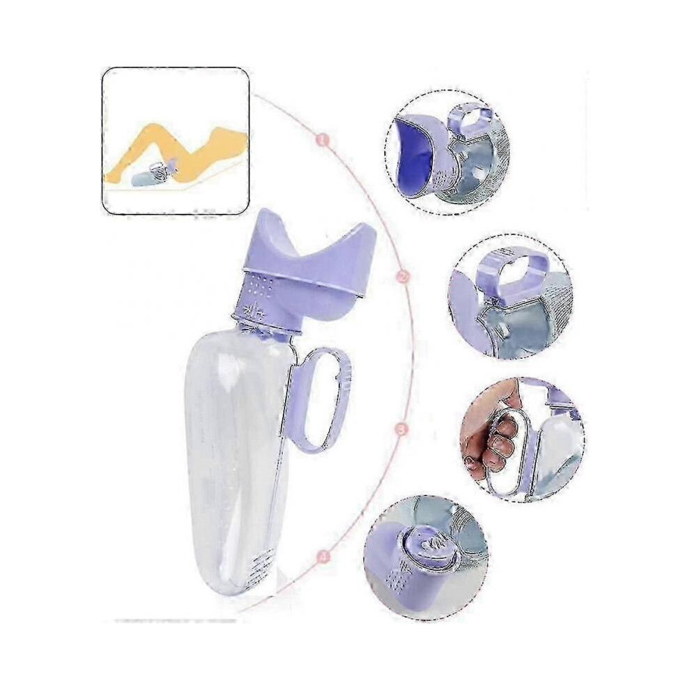 Female Urinal, 700ML Leak-Proof Urine Container Female Urinal Portable ...