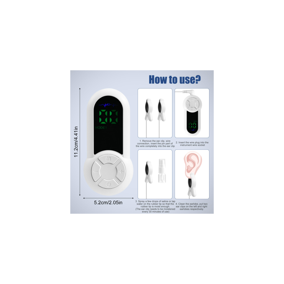 Vagus Nerve Stimulation Device with Ear Clips,Sleep Aids for Full Body ...