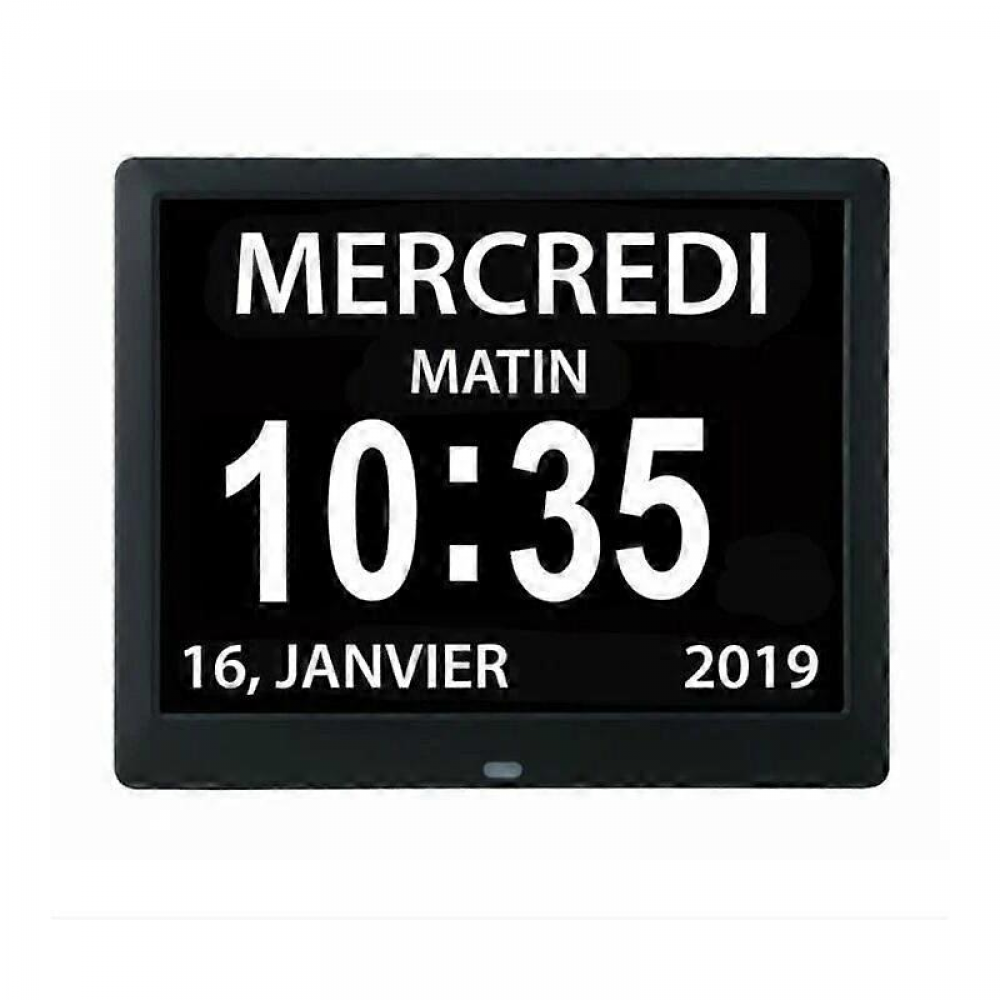 Horloge calendrier numérique tout-en-un 7 pouces avec date et heure ...