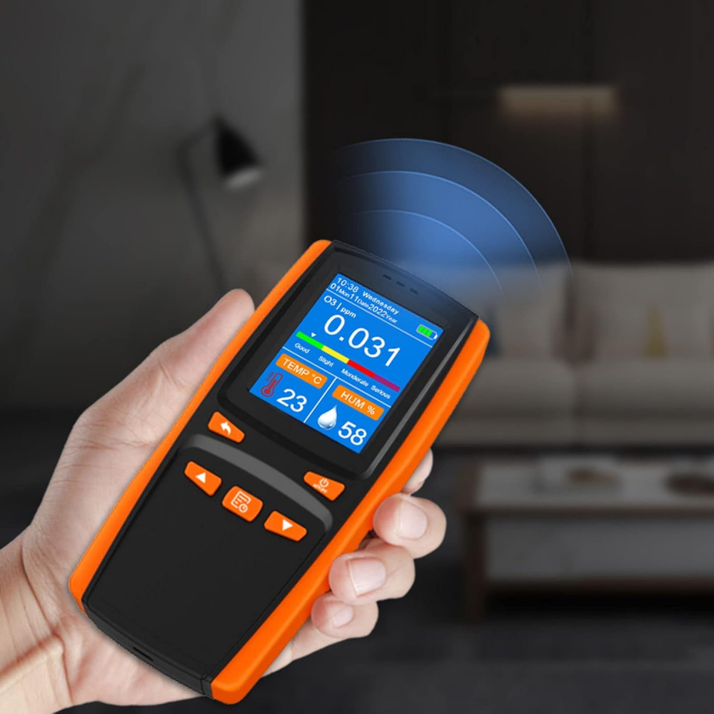 Ozone detector, portable ozone detector O3 ozone meter smart sensor ...