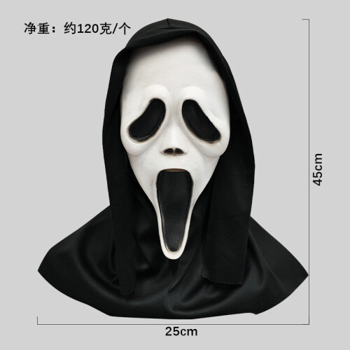 (Scream White) Skull Chilling Scream Mask Featuring Gruesome Details ...