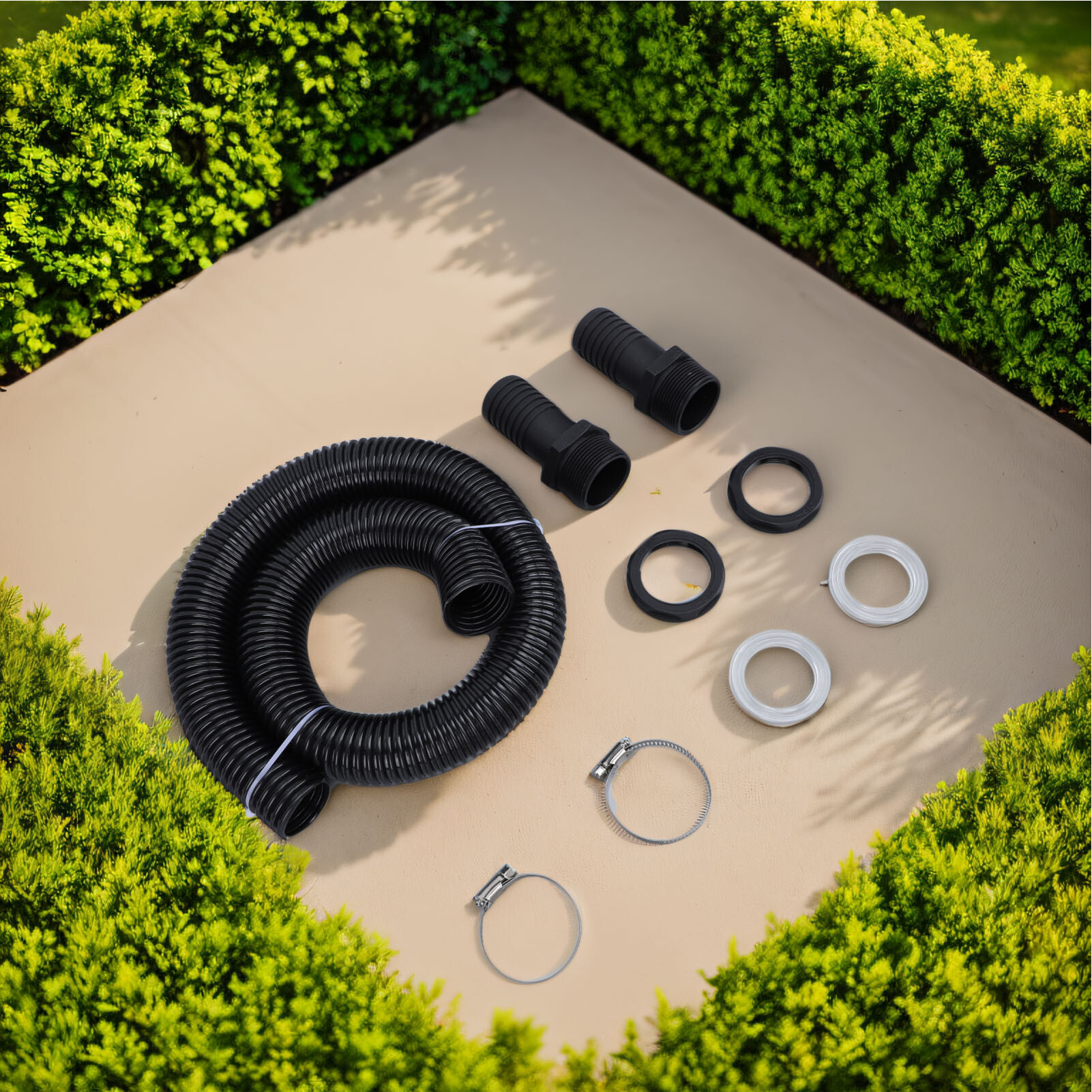Kit tubo per barile di raccolta dell'acqua piovana, 39,4 pollici, 38 mm ...