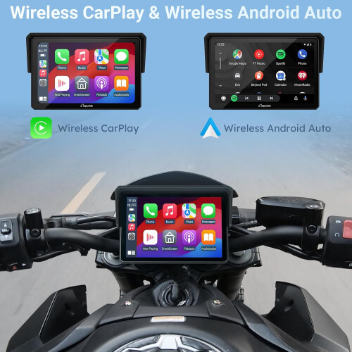 Carpuride W502 Motorcycle CarPlay Screen， CarPlay and Android Auto on OnBuy
