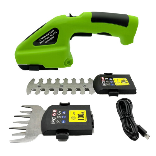 Cordless Grass Shear, Lightweight Rechargeable Hedge Trimmer, Dual ...