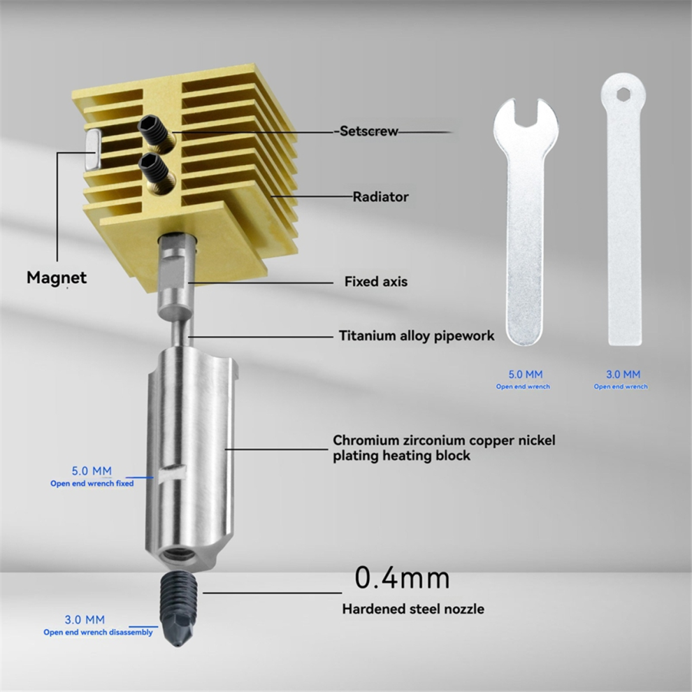For Bambu Lab A1/A1 Mini Hot End Upgrade - Nozzle Replacement, 0.6mm on ...