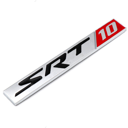 3D Metal Car Emblem For SRT SRT6 SRT8 SRT10 SXT SXT6,1Piece For SRT10-B ...