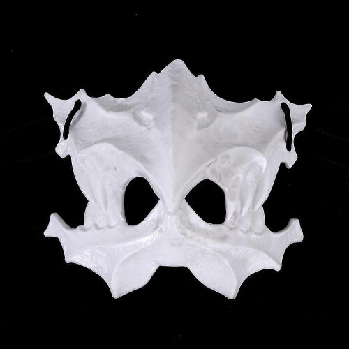 (D white) Halloween Carnival Party Mask Anime Dragon God Skeleton Half ...