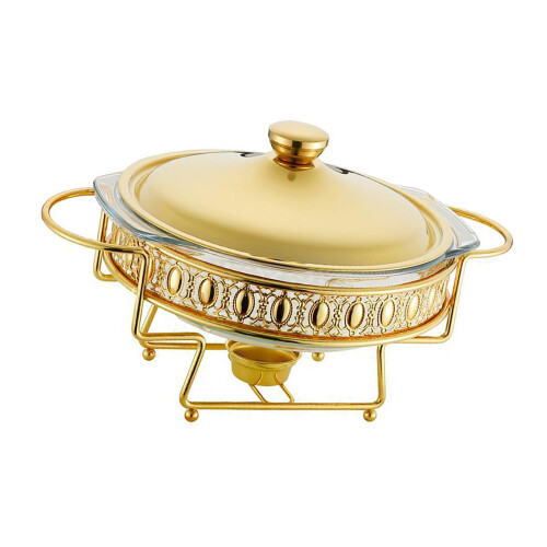 Modern 2.0L Glass Thermal Server Round Gold Glass Thermal Vessel 2.0 ...