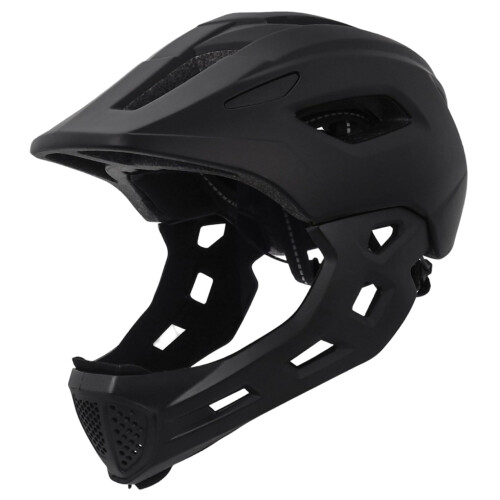 Kids Bike Helmet Adjustable Full Face Safety Helmet with Chin Guard ...