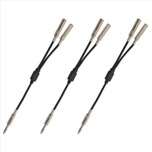 6.35mm 1/4 Inch Stereo Jack Splitter Lead Plug to Double Sockets on OnBuy