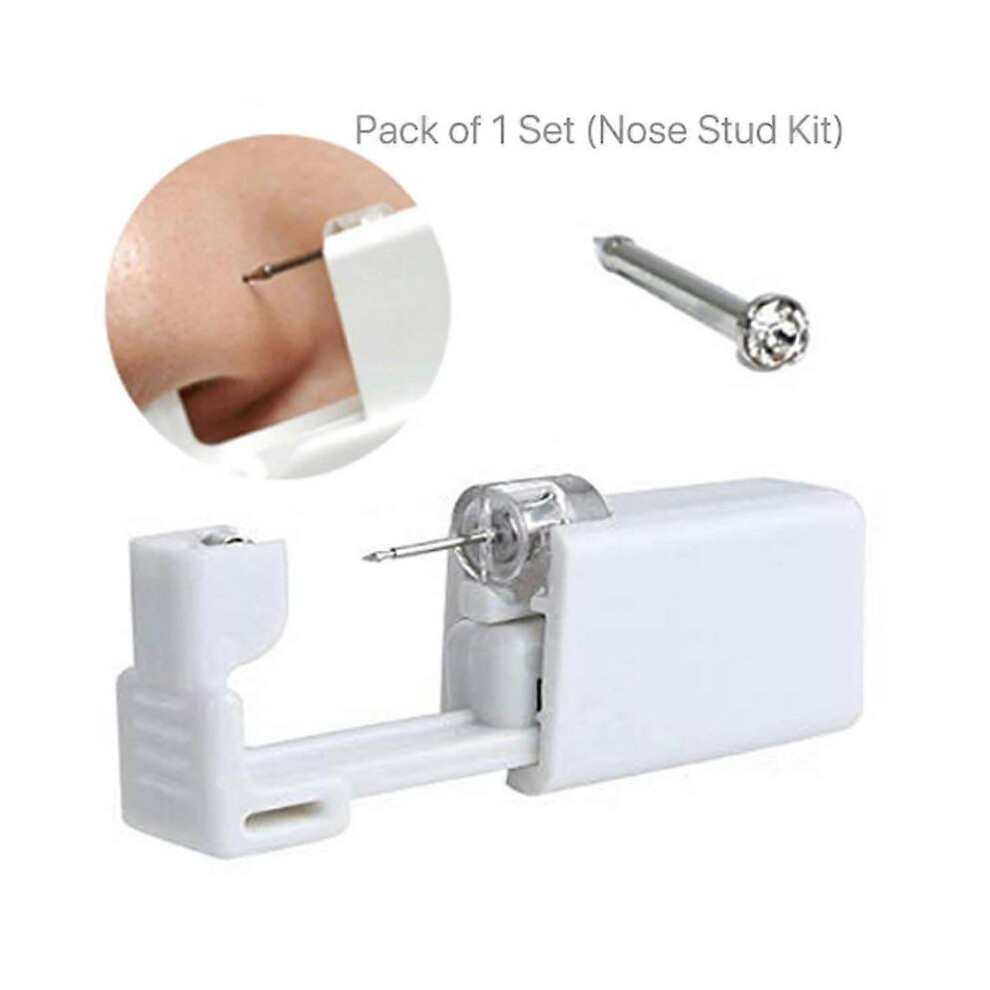 1PCS Ear Piercing Gun Disposable Sterile Nose Piercing Gun Safety Self ...