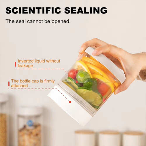 Pote de vidro a vácuo inteligente para armazenamento de alimentos ...