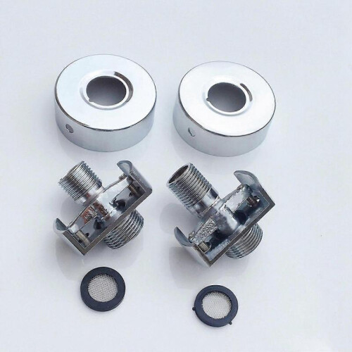 2x Adjusting The Angle Of Intake Pipe Copper Shower Head Angled Curved ...