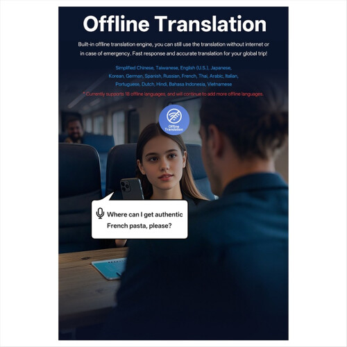 Novo tradutor inteligente T22 AI CHATGPT de 5,5 polegadas e 142 idiomas ...