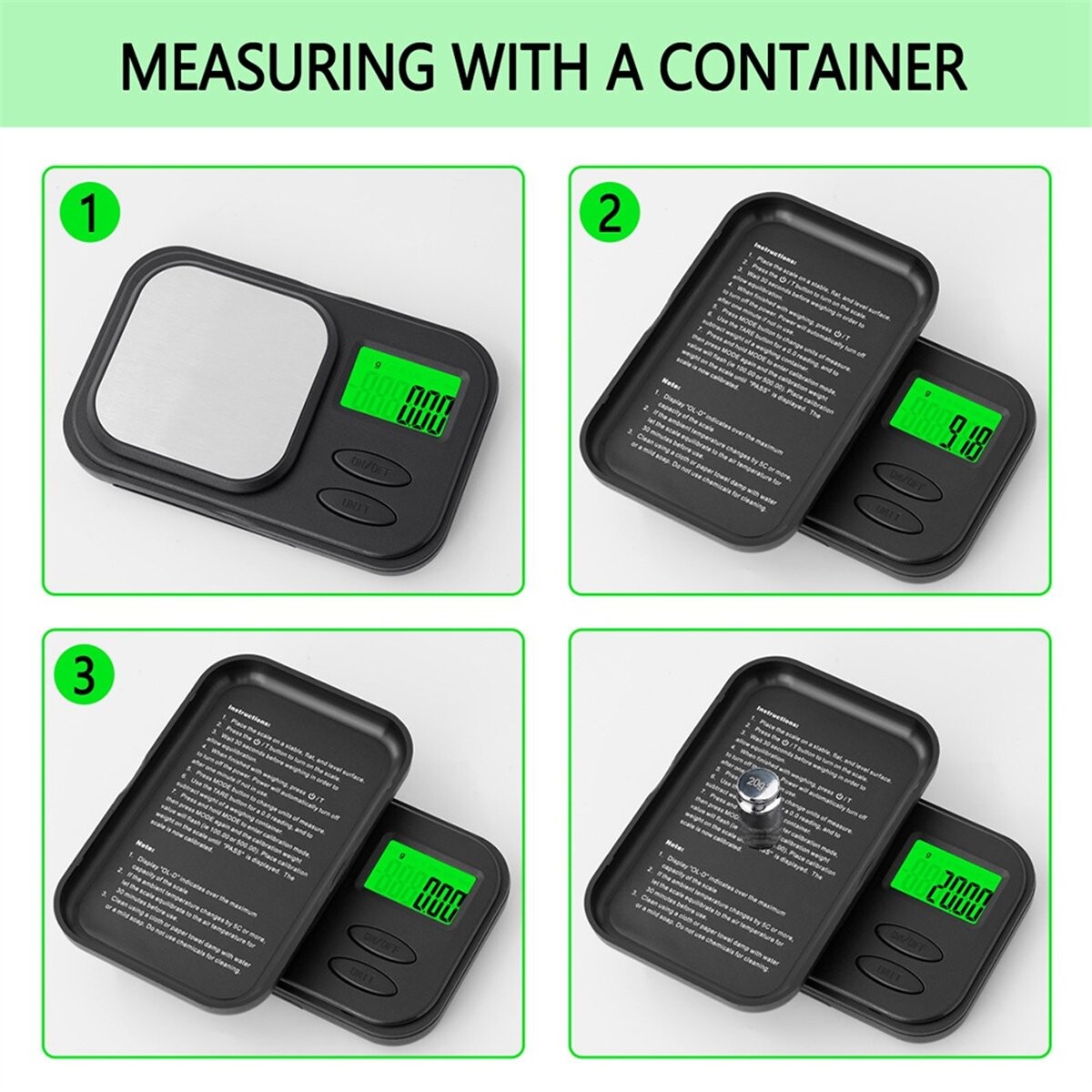 Balance de poche de précision 1000 g x 0,01 g - Digital Food Jewelry on OnBuy