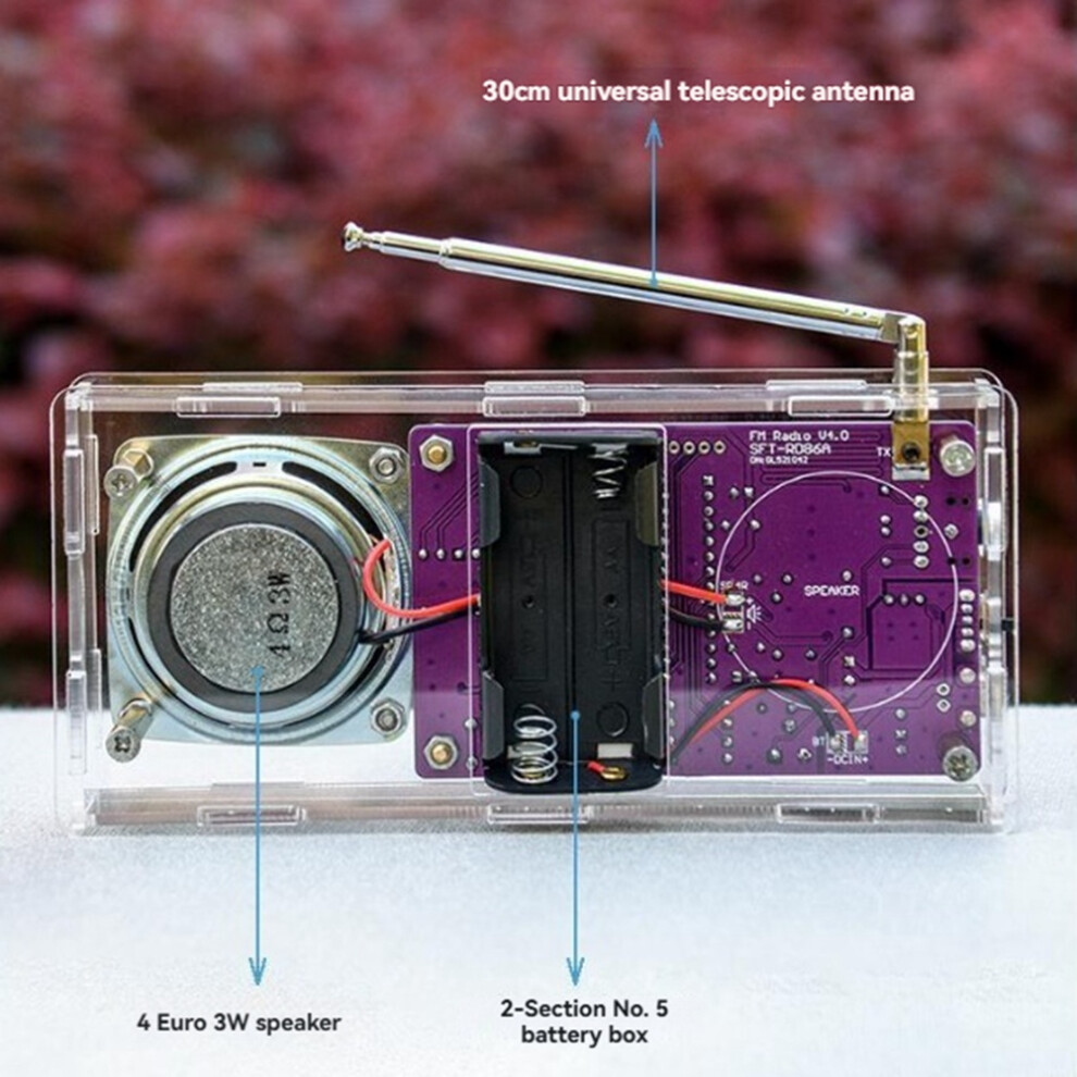 Kit radio électronique FM à monter soi-même, fréquence réglable 87,5 ...