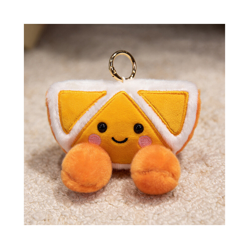 (Orange) Keychain Plush Fruit With Soft Pp Cotton Filling For Bag Decor ...