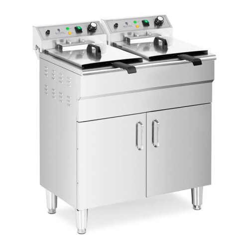 Friteuse électrique double 26 litres 10 000 watts robinet zone froide ...