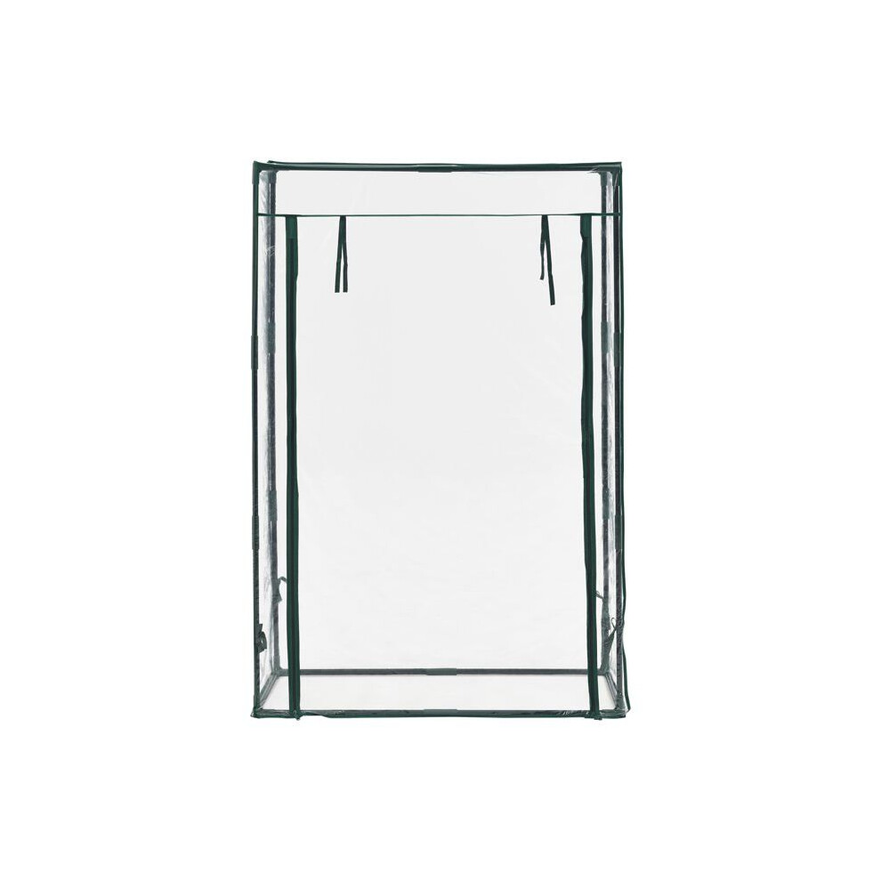 Serre de tomates terzigno en acier et PVC à porte zippée 100 x 50 x on ...