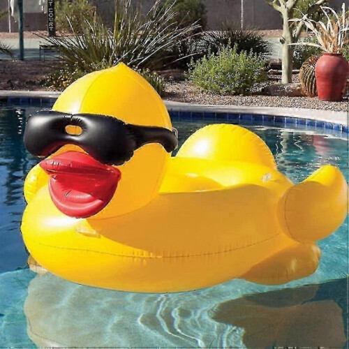 Inflatable Duck Pool Float, 79'giant Tub Float Tanning Pool Lounge ...