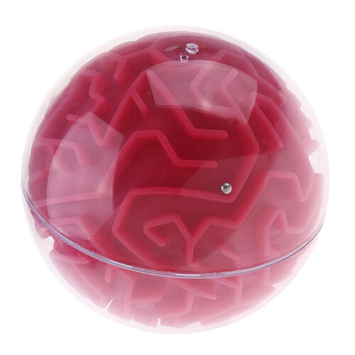 (Pink Easy) Engaging 3D Maze Ball Magic Ball Puzzle Brain Maze Game ...
