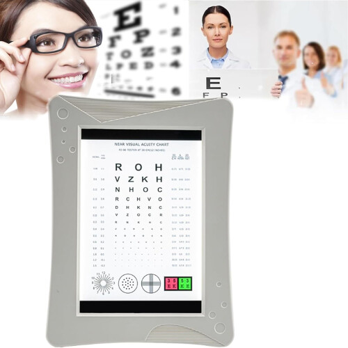 Eye Charts for Eye Exams Far Vision Test Chart LED Light Portable ...