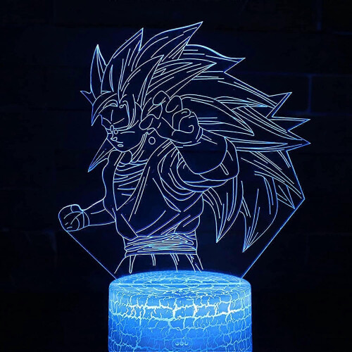 (As show, One size) XYC 3D Illusion Anime Lamp,7 Colors Changing 3D ...