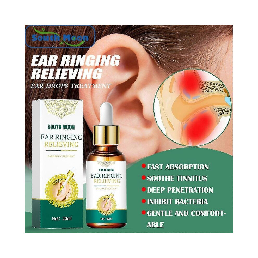 20ml Ear Ringing Relieving Drops Treatment Ear Hard Hearing Tinnitus ...