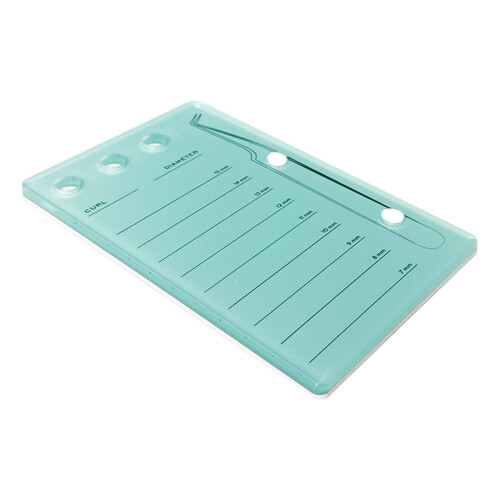 (Green, 14 x 9cm) Premium Lash Extension Tray Ultra-Soft False Lashes ...