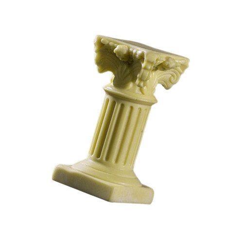 (Yellow, 35 x 65cm) Miniature Roman Pillar Pedestal Stand Statue Greek ...