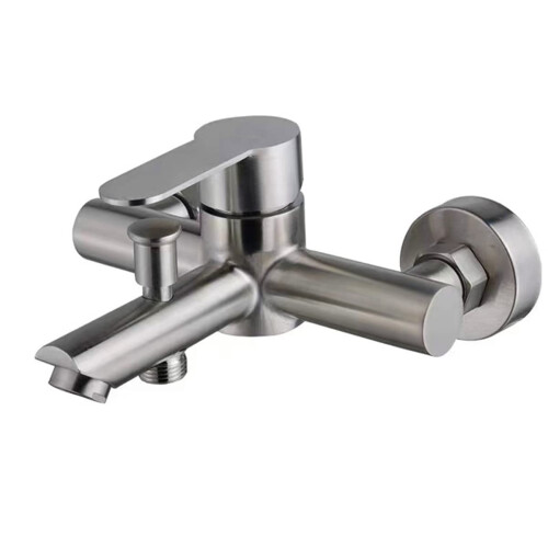 SUS 304 Stainless Steel Tub Faucet Wall Mount Shower Mixer High Flow ...