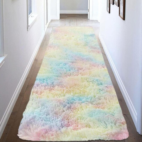 (Rainbow, 80cm x 150cm (2ft 6" x 5ft)) Extra Long Hallway Runner Rug ...