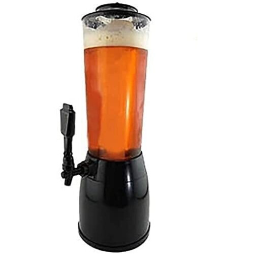 Beer Dispenser 3L Capacity Beer Tower, Black Finish Home Bar Beverage ...