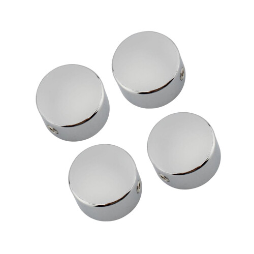 (Chrome, 06x09 Inch) Durable Set of 4x Head Bolt Caps Nut Covers for ...