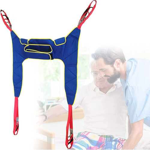 Transfer Nursing Sling Full Body Lifting Harness Divided-Leg Shower ...
