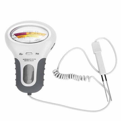 PH Chlorine Tester Digital Pool Tester With Probe Dual-Scale Portable ...