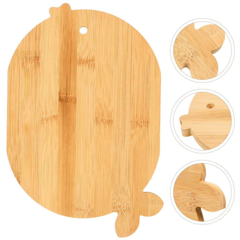 portable pizza board cutting bread serving tray wood fish shaped on OnBuy