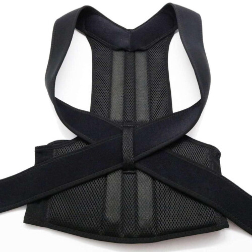 Posture Corrector Plus Size XS-5XL Black Back Brace Lumbar Support ...