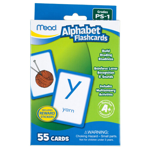 Mead Alphabet Flashcards 55 Cards Grades Pre-K to 1 (63038) on OnBuy