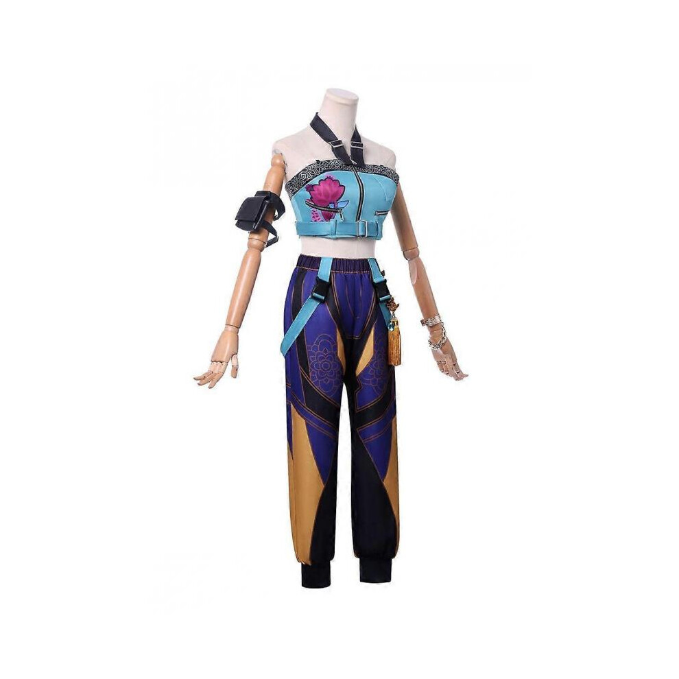(150 Kids, Zoey With Wig) KPop Demon Hunters Zoey Cosplay Costume Set ...