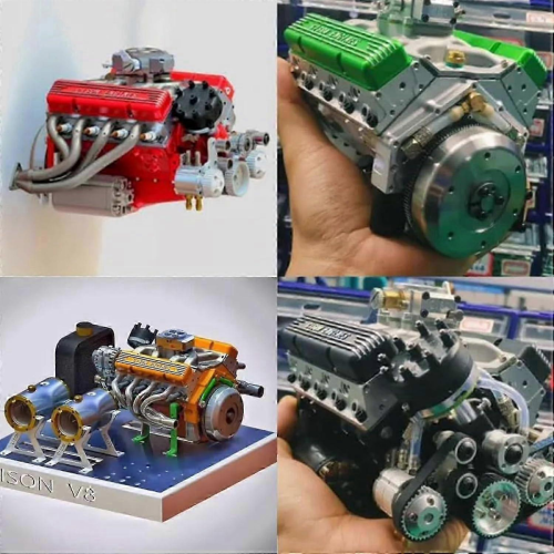 Cison V8 Engine Kit Gas, Gasoline OHV V8 SmallBlock Engine Model Kits ...