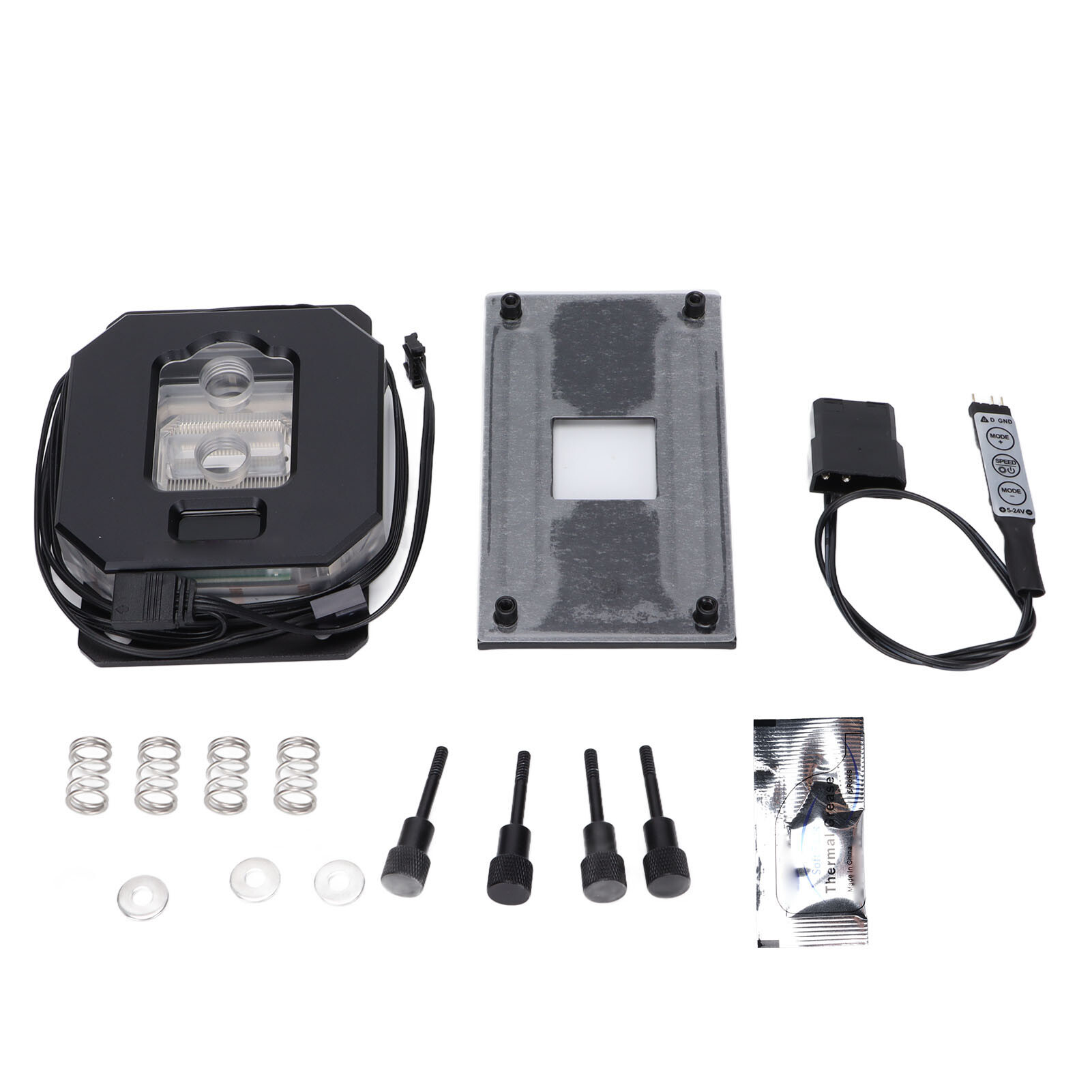 (Silver) CPU Water Cooler Digital Temp Display Strong Durable on OnBuy