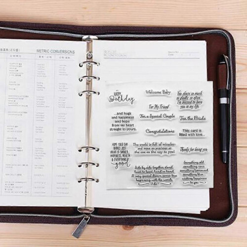 Transparent Stamp Silicone Seal Sheet for DIY Scrapbook Craft Card ...