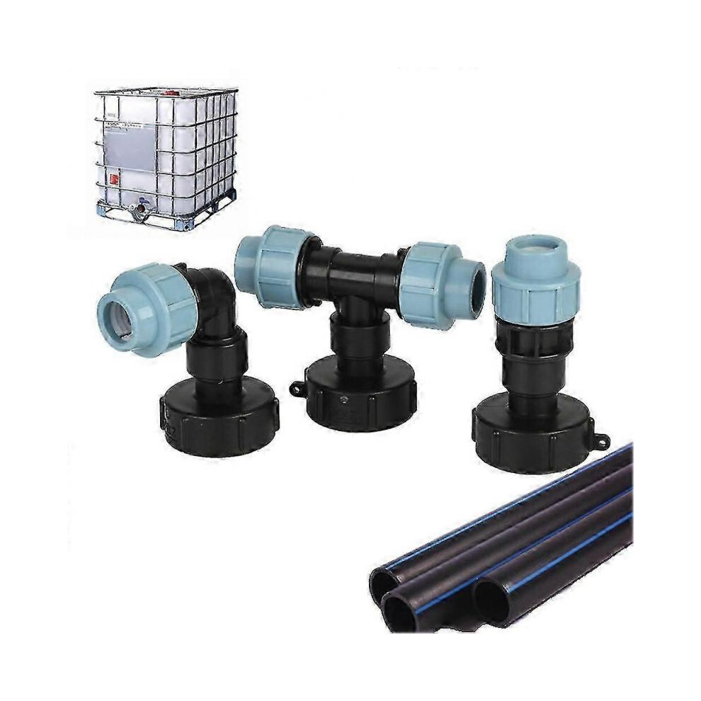 (Straight 32mm) Ibc Tank Water Pipe Connector Garden Lawn Hose Adapter ...