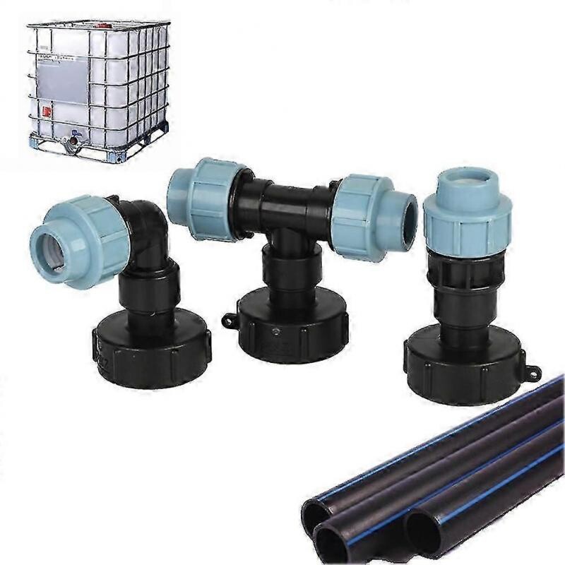 (Straight 32mm) Ibc Tank Water Pipe Connector Garden Lawn Hose Adapter ...