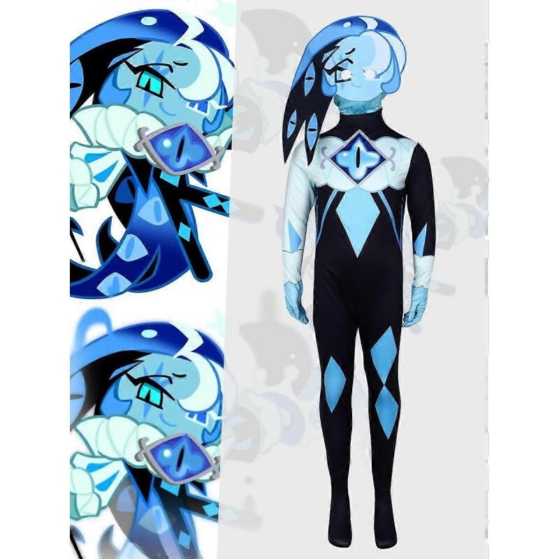 (140) Cookie Run Kingdom Shadow Milk Cookie Cosplay Costume Jumpsuit ...