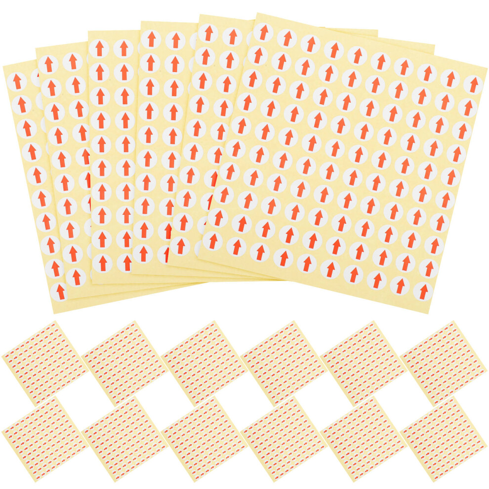 19200 Pcs 10mm Self Adhesive Red Arrow Labels For Product Inspection on ...